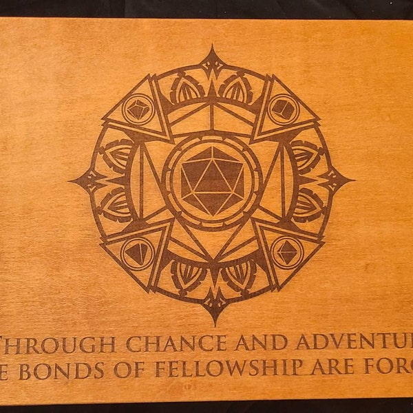 Personalized Engraved Wood Dungeon Master Screen, Custom D&D DM Screen ...