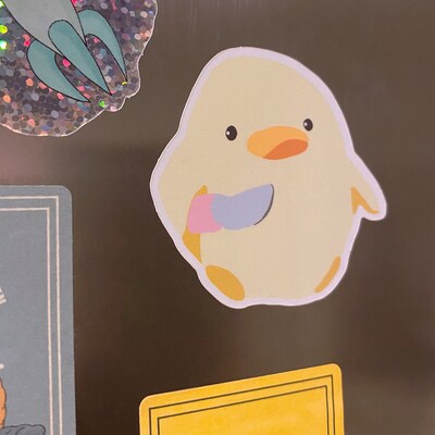 Pou Just a Lil' Guy Vinyl Sticker Waterproof Sticker Laptop and ...