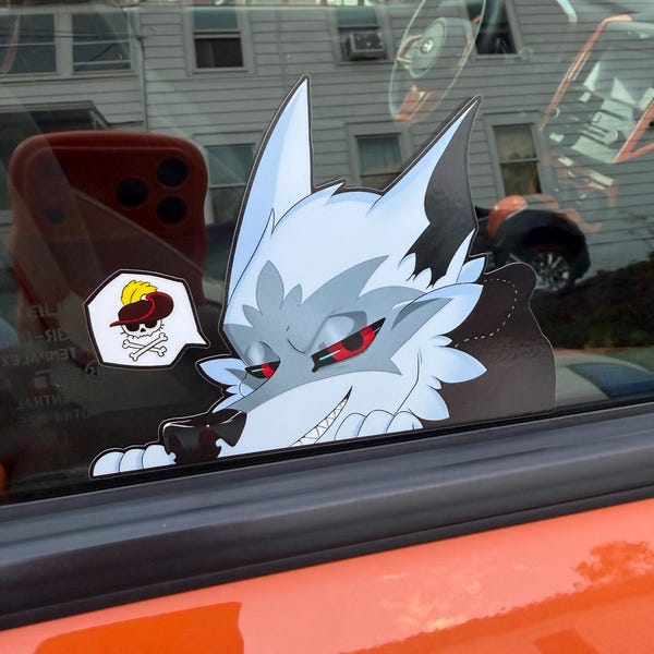 Maw Shot Furry Vinyl Sticker Cars, Laptops, Water Bottles, Decorative ...