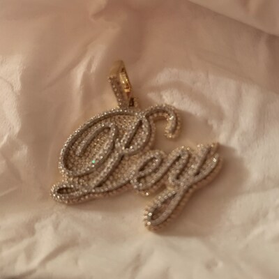 1.6 ATL Customize Any Letter Symbol/name/number Hip Hop Pendant ...