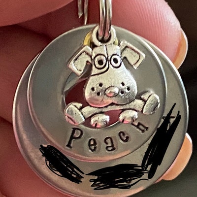 Rugged Stainless Steel Dog Tag Washer Pet ID Tag Custom Pet Tag ...