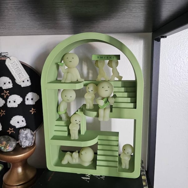 Smiski Figurine House: Arched Roof Display Shelf - Etsy