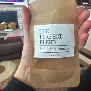 100 Pcs the Perfect Blend Coffee Wedding Favor Bags, Bridal Shower ...