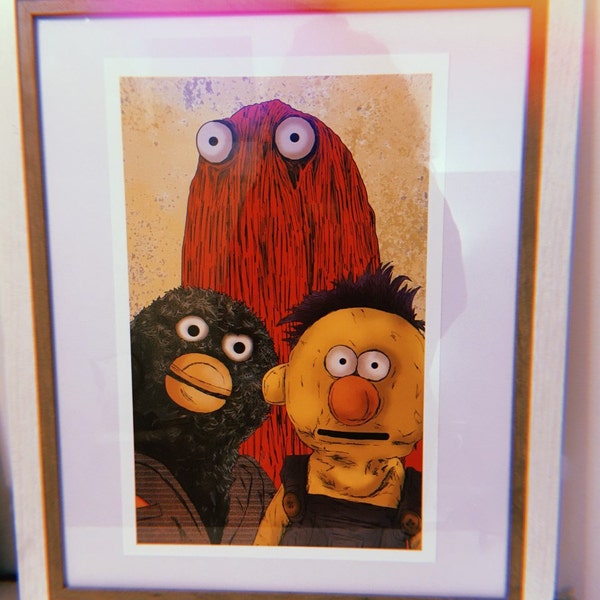 Don't Hug Me I'm Scared DHMIS Portrait Art Illustration Print - Etsy