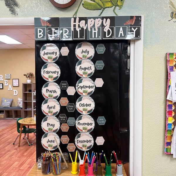 Boho Plants Classroom Decor Bundle Calm Classroom Decorations Back to ...