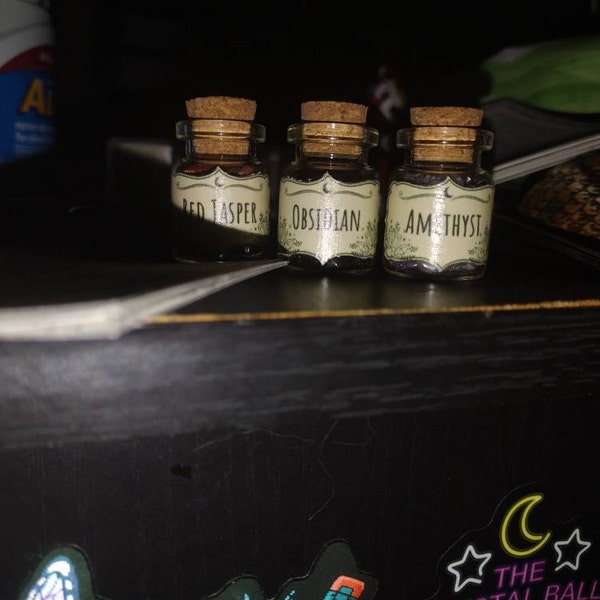 Ritual Salt Set of 7 Jars Witch Salt Black White Pink Red Orange Green ...