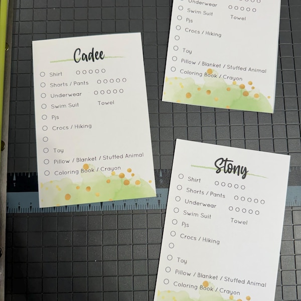Packing List, EDITABLE and PRINTABLE, Packing List Template, Packing ...