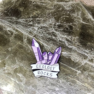 Geology Rocks Soft Enamel Pin, Geologist, Mineral and Crystal Lover - Etsy