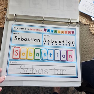 Kindergarten-1st Grade Learning Binder Ages 5-7 - Etsy