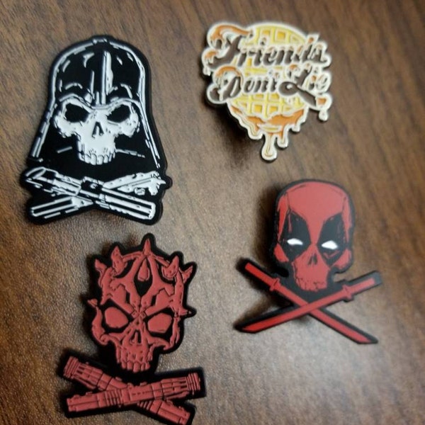 Merc & Crossbones Enamel Pin - Etsy
