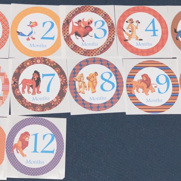 PRINTABLE INSTANT DOWNLOAD Jungle Animals Baby Onesie® Milestone ...