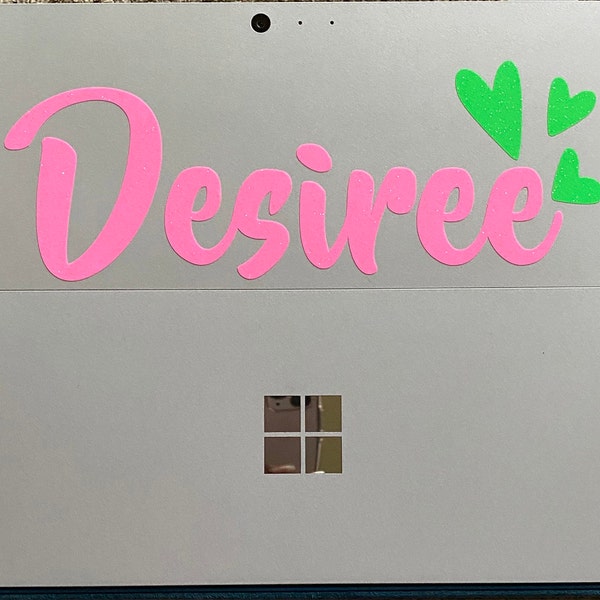 Laptop Stickers | Laptop Decal | Computer Decal | Name Laptop Decal ...