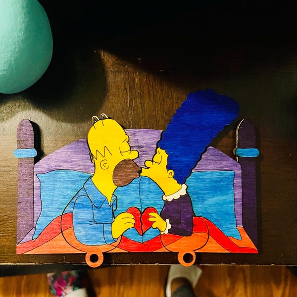 Digital Cutting File - the Simpsons Wall Keychain: Homer and Marge - Etsy