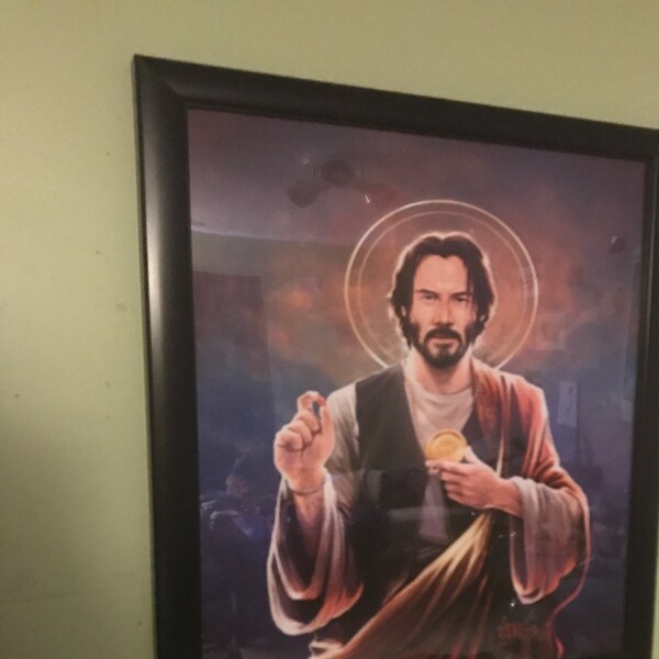 Coffee Mug, Saint Keanu of Reeves, Keanu Reeves, Religious, Saint, 15oz ...