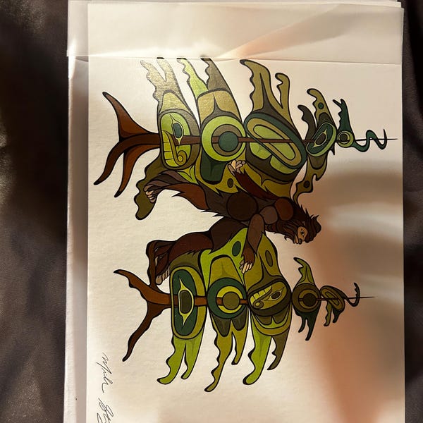 Wild Salmon Sticker - Etsy