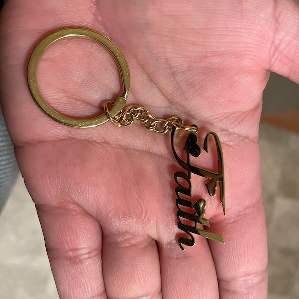 20 Font Styles Customized Keyring Stainless Steel Name Personalized ...