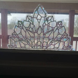 XL Crystal Arch Glass Window Static Cling // Produces Rainbows ...