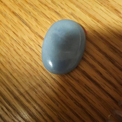 Angelite Thumb Stone - Etsy