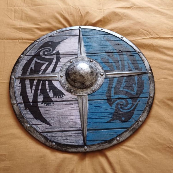 RAGNAR Viking Shield: Battle Ready Valhalla Shield - Raven Design - Etsy