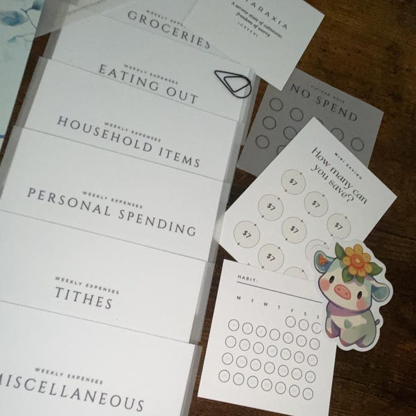 Custom A7 Weekly Expense - Etsy