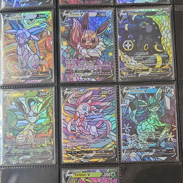Anime HQ Character Card Double Sides Holographic - Etsy