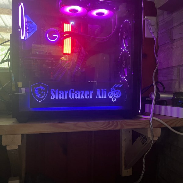 Personalized Gaming Computer RGB Plate,gaming Pc Mods, Custom Pc RGB ...