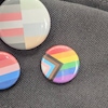 Aroace Aro Ace Pride Flag Pin Round Circle Button 1 Pin 1.5 Pin 2.25 ...