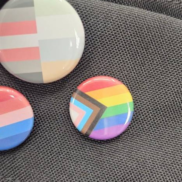 Aroace Aro Ace Pride Flag Pin Round Circle Button 1 Pin 1.5 Pin 2.25 ...