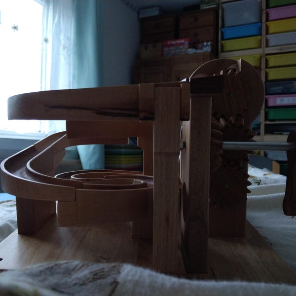 Wooden Toys -marble Run- MODULE 4 for Marble Machine ( Use 16mm Glass ...