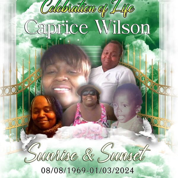 In Loving Memory PNG, Green Sky Heaven Gate Memorial Background for ...