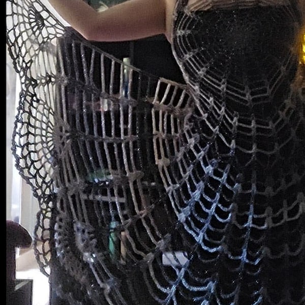 Spiderweb Mandala Coat Crochet Pattern-halloween Duster-crochet ...