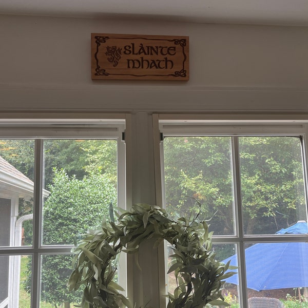 Scotland;scottish Slainte Sign; Slainte Mhath; Gaelic Drinking Slogan ...