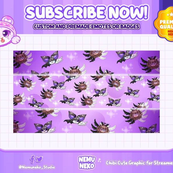 Custom Animated Chibi Cute Stream Screen for Your Twitch/youtube or ...