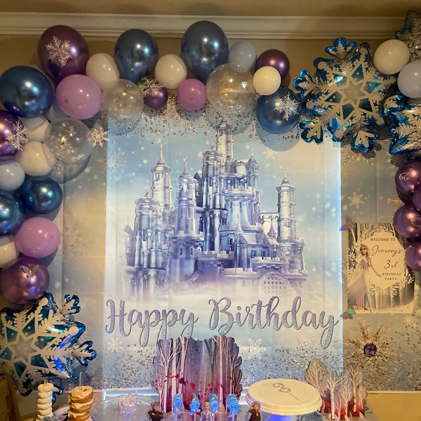 Frozen 2 Poster, Modern Frozen Sign, Frozen Birthday Sign, Simple ...