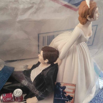 Nightmare Before Christmas Bride Groom Wedding Cake Topper - Etsy