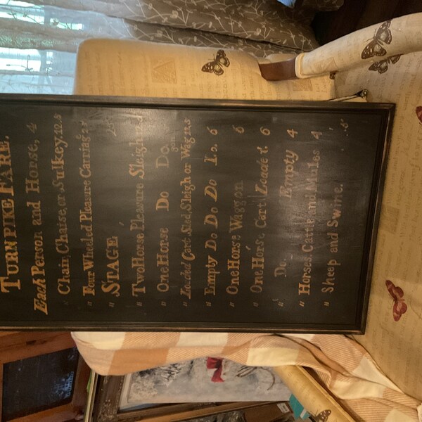 Custom Primitive Aged Farm Stand Menu Wood Sign With Rusty Chain Custom ...