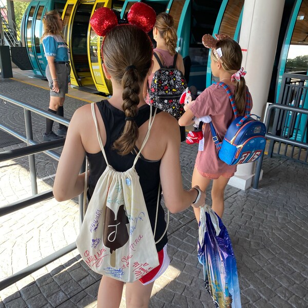 Autograph Bag, Signature Bag, Cinch Sack, Drawstring Backpack, Park Bag ...