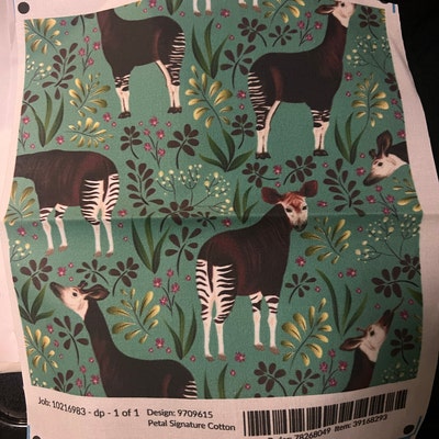 Animalier Safari Okapi Fabric Okapi Animalier by Artypeaches Animalier ...