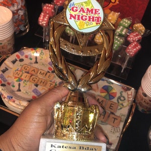 Trivia Trophy. Great trophy for your next family game night | Etsy