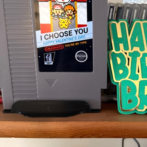 Super Mario Birthday Greeting Card | Real Game Cart - Etsy