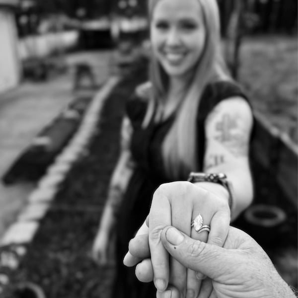 3 CT Emerald Cut Moissanite Engagement Ring With Full Bezel Solid Gold ...
