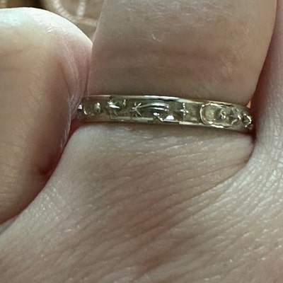 Starlight Band Vintage Planets, Moon, Stars Astrology Themed Antique ...