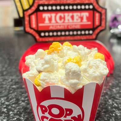 25pc Popcorn Shape Silicone Mold, Realistic Food Shape for Soap Candle ...