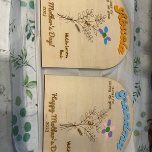 Personalized DIY Handprint Wood Sign for Mothers Day Unique DIY ...