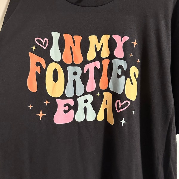 In My Forties Era Svg Bundle, Groovy Letters 40th Birthday Svg Png Dxf ...