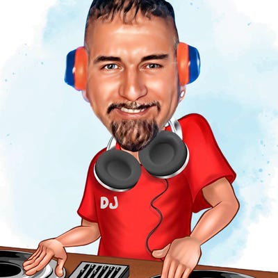 Custom Hairdresser Cartoon Portrait, Hairdresser Portrait, Hairdresser ...