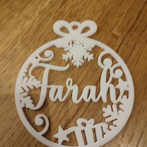 Custom Christmas Baubles With Name, CHRISTMAS Gift Tags, Christmas ...