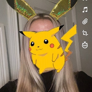 Pikachu Find Them All Game Pika Anime Inspired Glitter Bow | Etsy