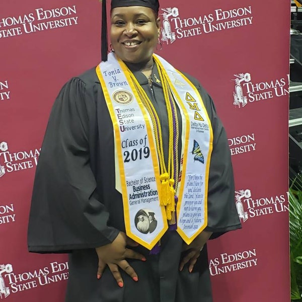Custom Graduation Stole (HBCU Style) - Etsy