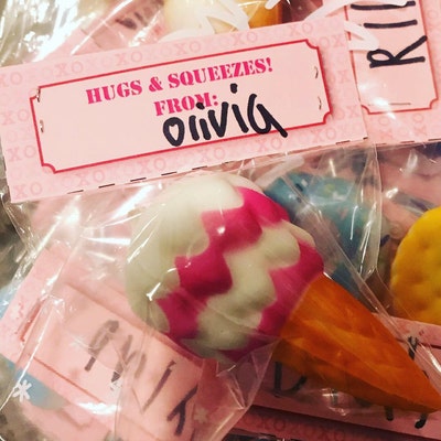 EDITABLE Message XOXO Bag Toppers, Printable Hugs and Kisses Valentine ...